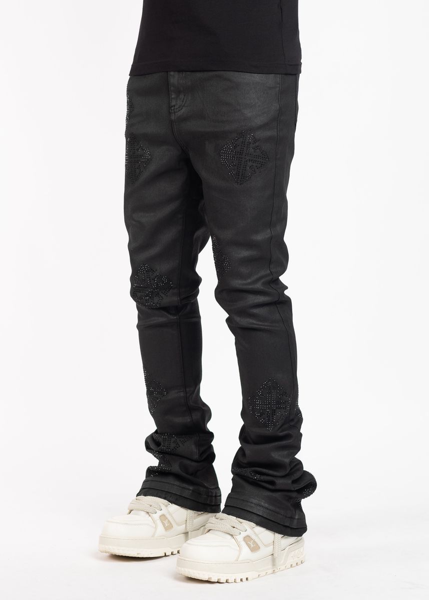 Guapi Jeans Obsidian Black Icon Embellished Denim Jeans – Viper Soles