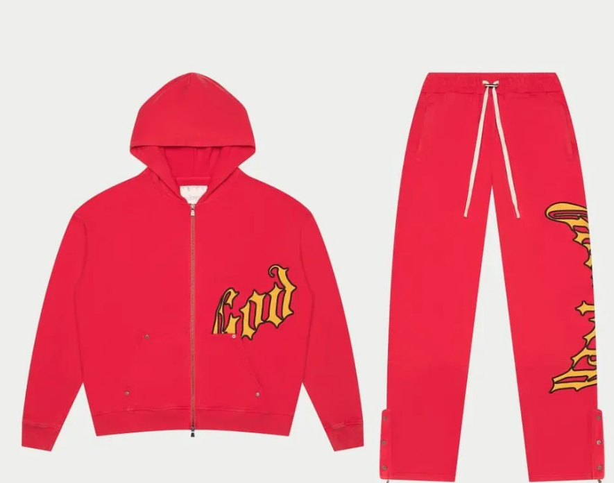 God Speed Men's OG Logo Sweatsuit Red/Yellow – Viper Soles
